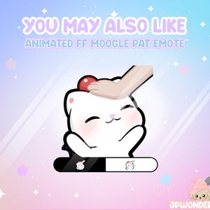 Animated FF Moogle Twitch Emote - Cheer/confetti / Twitch Overlay ...