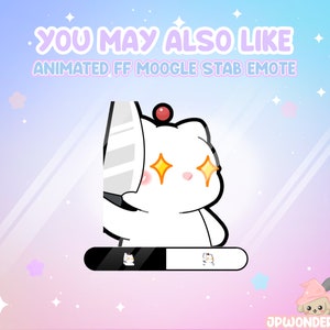 Animated FF Moogle Twitch Emote - Moogle Write / Twitch Overlay ...