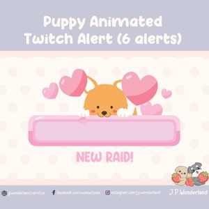Cute Animated Twitch Alerts (6 Alerts) - Etsy