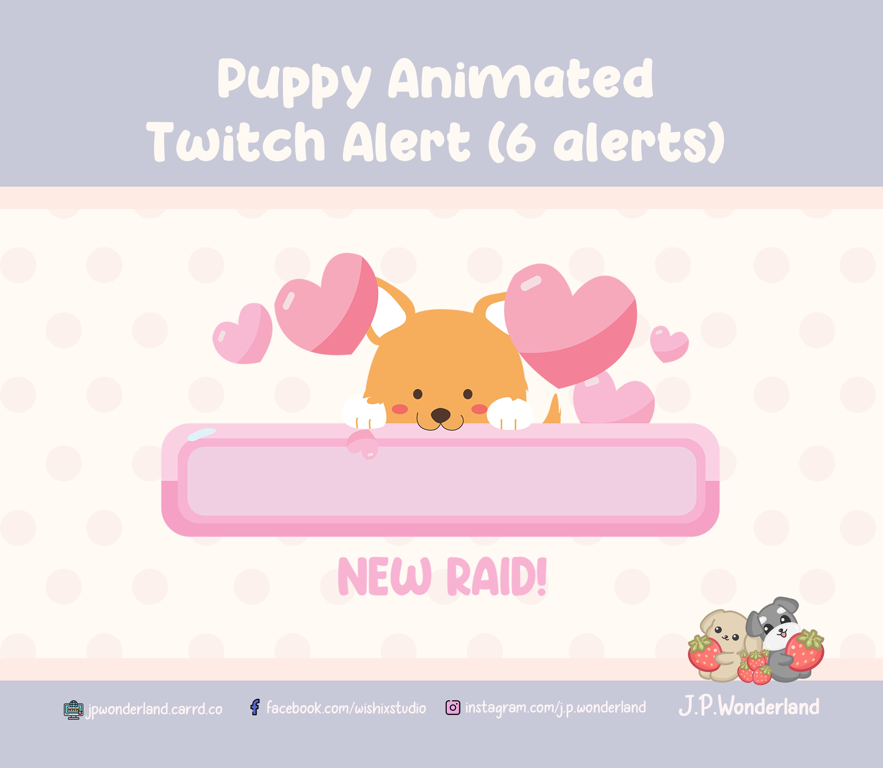 Cute Animated Twitch Alerts (6 Alerts) - Etsy