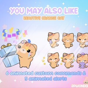 Cute Animated White Cat Stream Pet With 11 Expressions, Reacts to ...