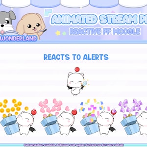 Cute Animated FF Moogle Stream Pet (all .gif Included) | Digital Assets ...