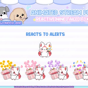 Cute Animated Nine Tailed Fox Stream Pet (all .gif Included) | Digital ...