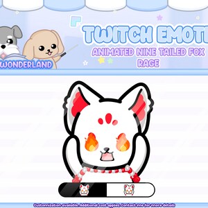 Animated Twitch Fire / Mad Emotes Nine Tailed Fox / Kumiho Twitch Alert ...
