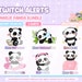 Animated Cute Panda Twitch Overlay Compatible With Streamlabs / Obs ...