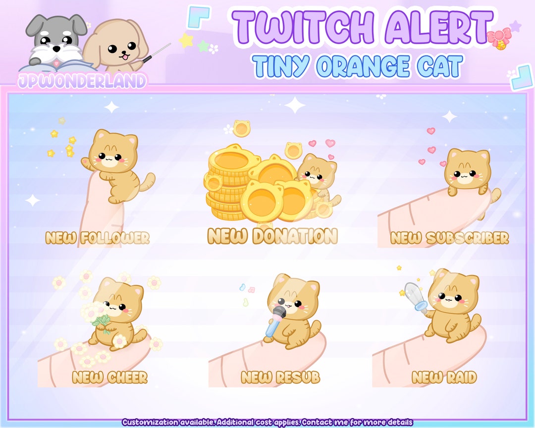 Animated Tiny Orange Kitty Twitch Alert Bundle / Stream Alert / Twitch ... Animated Tiny Orange Kitty Twitch Alert Bundle / Stream Alert / Twitch ...