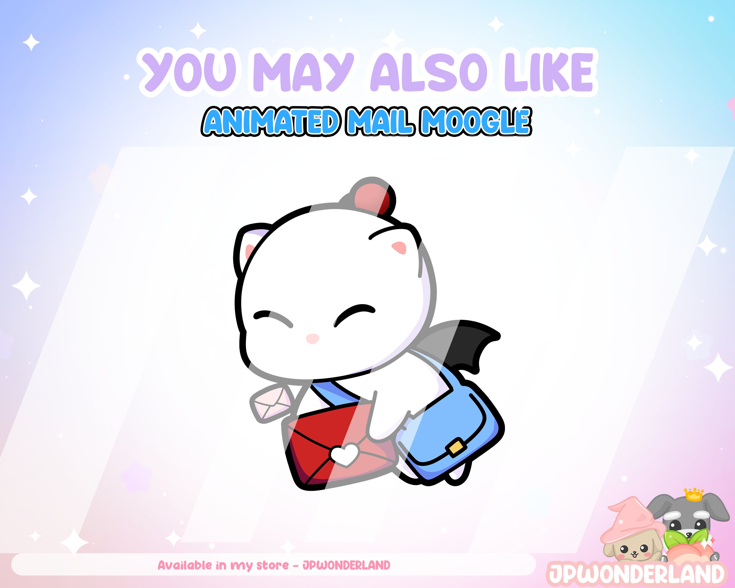 FF Moogle Twitch Emotes 2 / Twitch Overlay / Stream Emote / - Etsy