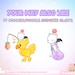 FF Moogle in Chocobo Costume Twitch Badges / Emotes / Stream Badges ...