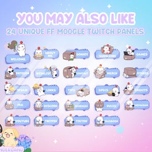 24 FF Moogle Twitch Panels / Stream Panel - Etsy