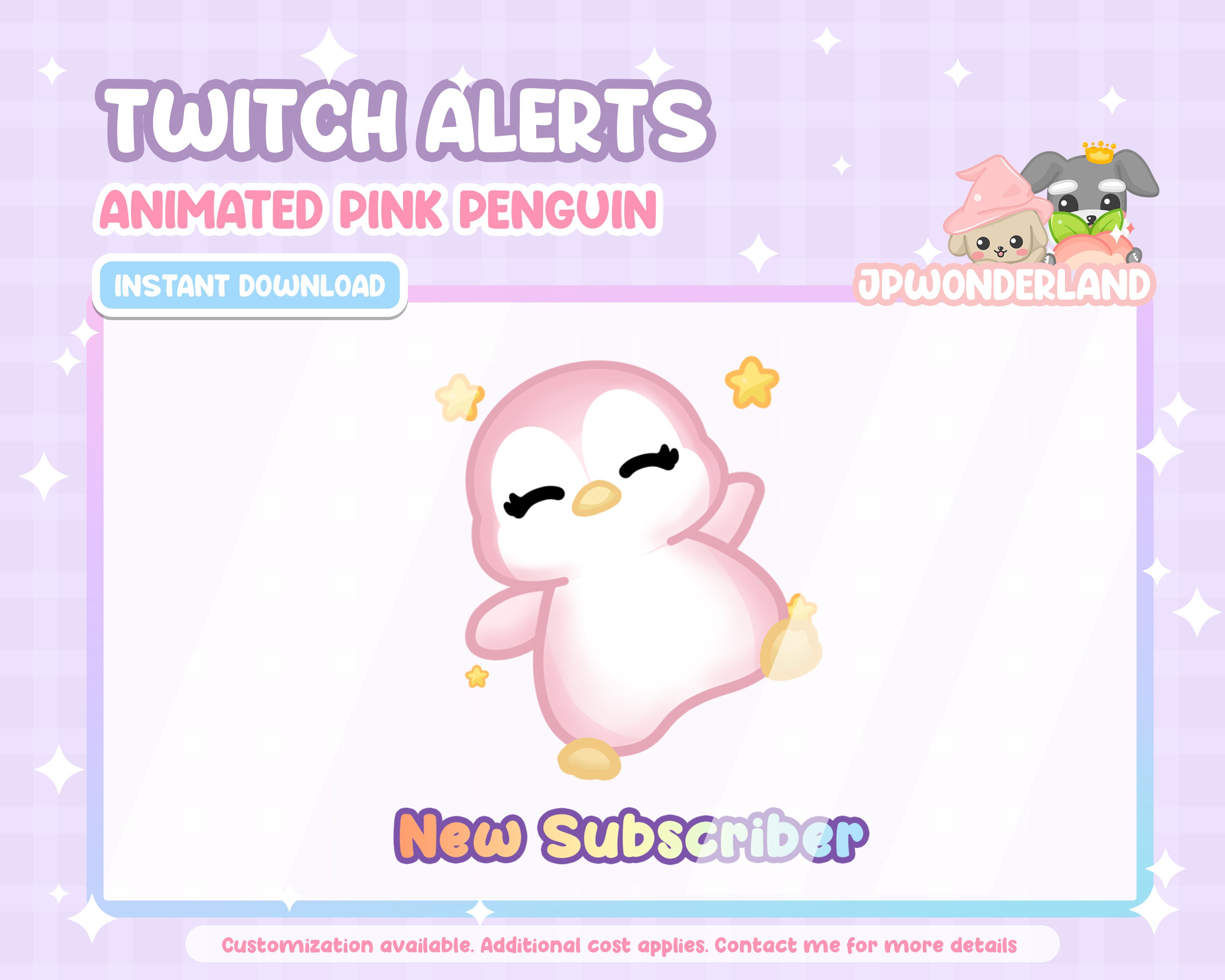 Unique Animated Cute Penguin Twitch Alerts Bundle - Etsy