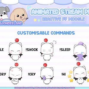 Cute Animated FF Moogle Stream Pet With 11 Expressions, Reacts to ...