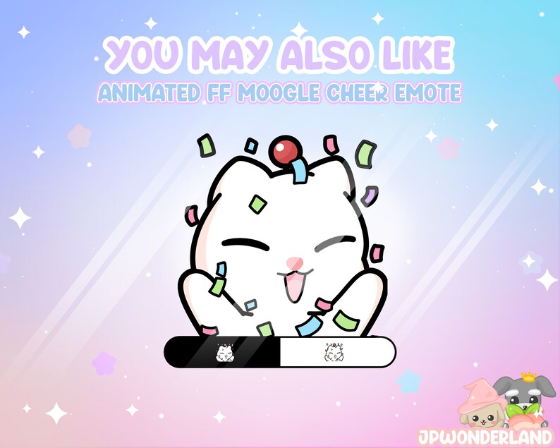 Animated FF Mail Moogle Twitch Emotes / Twitch Overlay / - Etsy