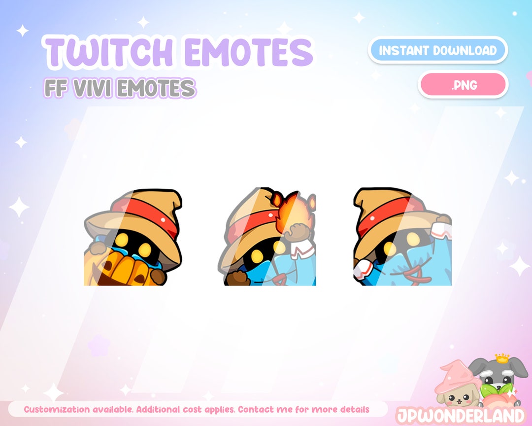 FF Vivi Twitch Emotes / Twitch Overlay / Stream Emote / Discord Emotes ...