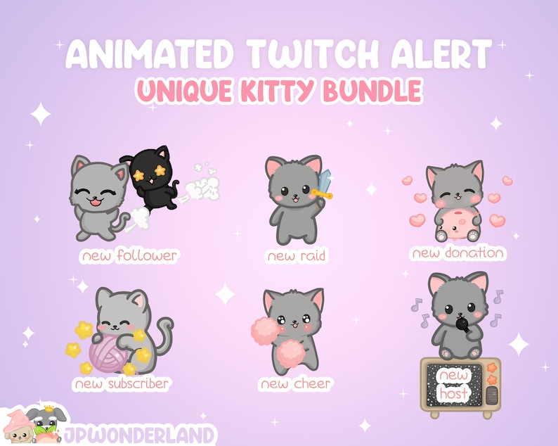 Animated Twitch Alert Bundle Kitty / Cat Twitch Alerts - Etsy Animated Twitch Alert Bundle Kitty / Cat Twitch Alerts - Etsy
