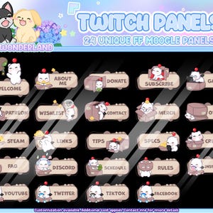 24 Unique FF Moogle Twitch Panels / Stream Panel - Etsy