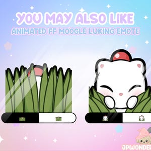 Animated FF Moogle Twitch Emote - Cheer/confetti / Twitch Overlay ...