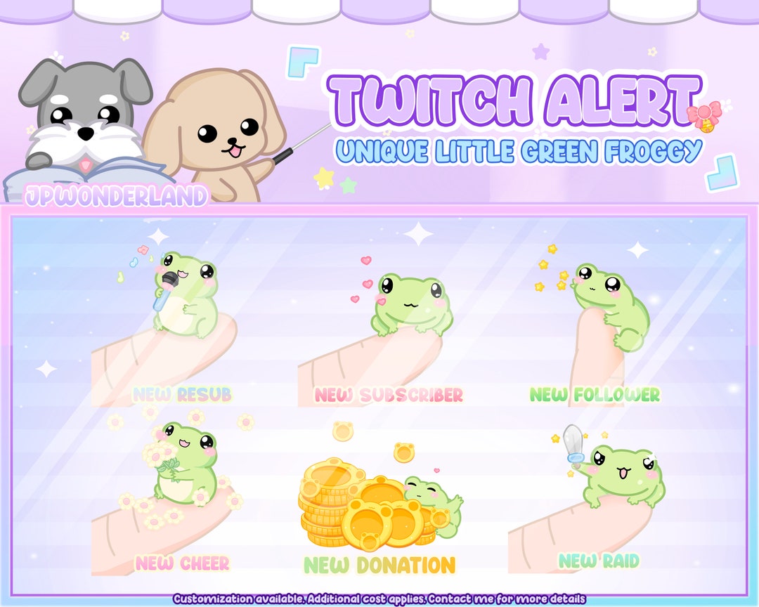 Animated Little Frog Twitch Alert Bundle / Stream Alert / Twitch ...