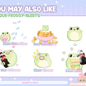 ANIMATED Froggy Twitch Alerts - Frog Popping Out of Blue Box With ...