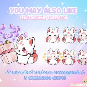 Cute Animated White Cat Stream Pet With 11 Expressions, Reacts to ...