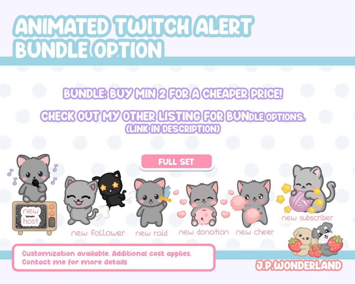 Animated Twitch Alert new Follower - Etsy