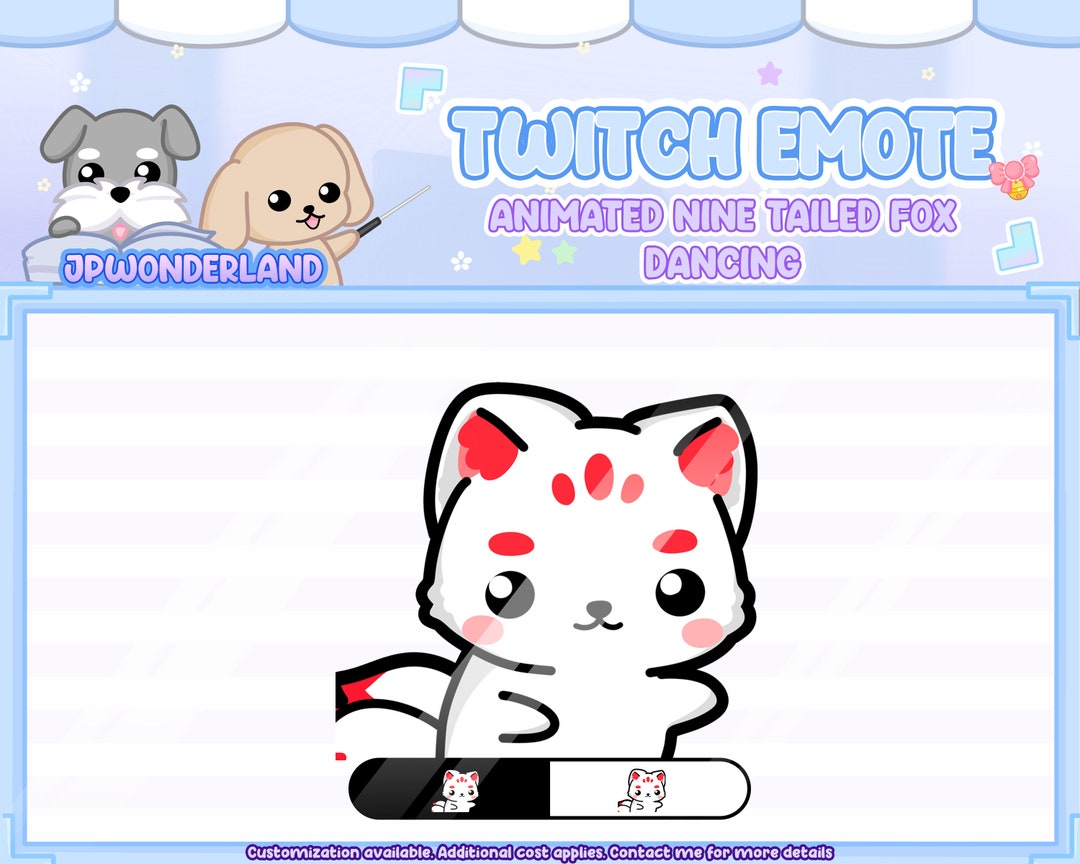 Animated Twitch Dance Emote Nine Tailed Fox / Kumiho Twitch Emote ...