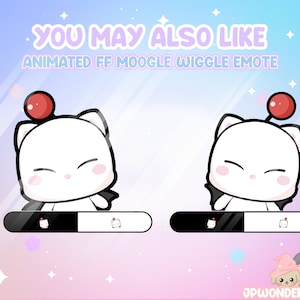 Animated FF Moogle Twitch Emote - Moogle Flying Away / Moogle Back ...