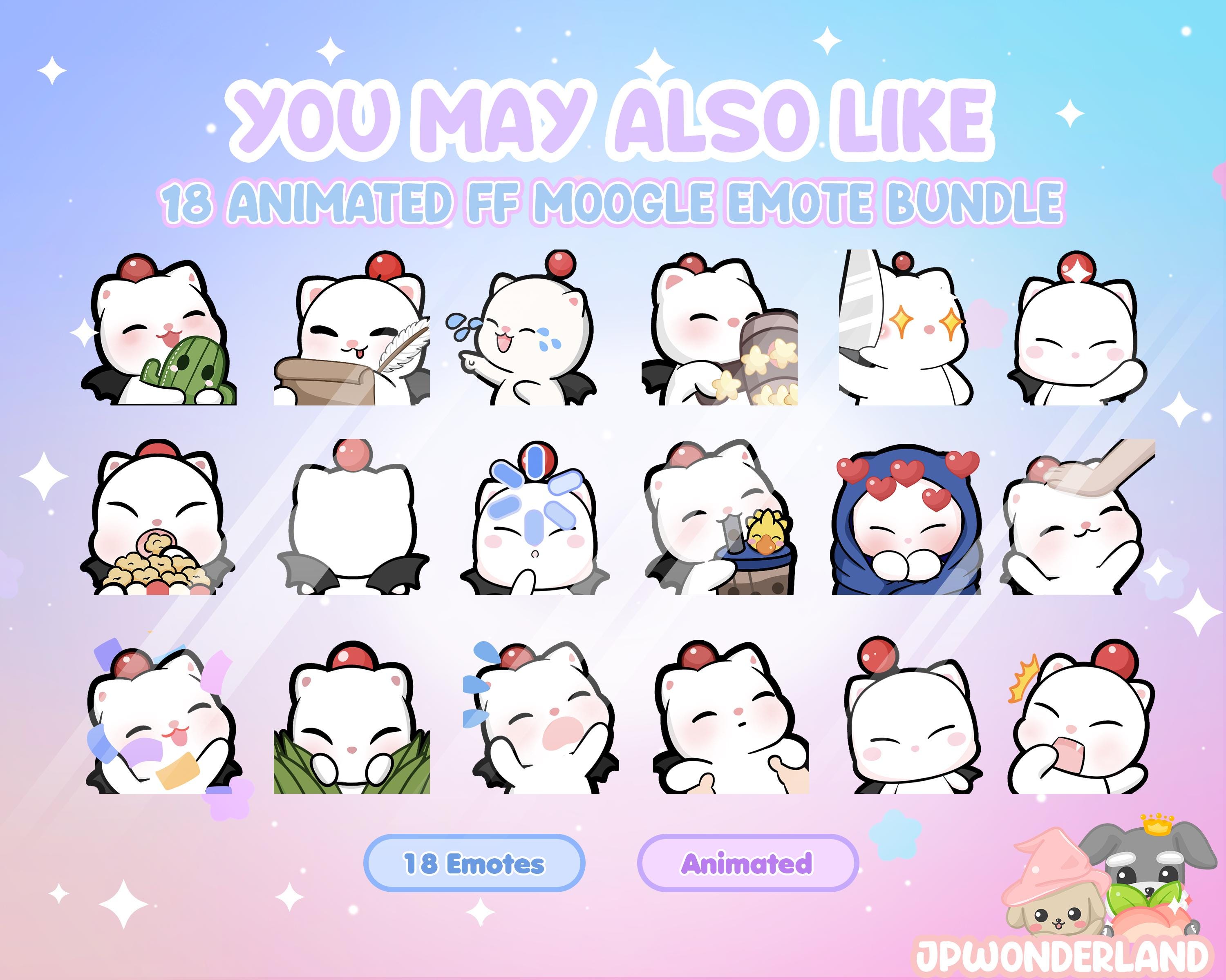 Animated FF Moogle Emote - Moogle Crying / Twitch Overlay / Stream ...