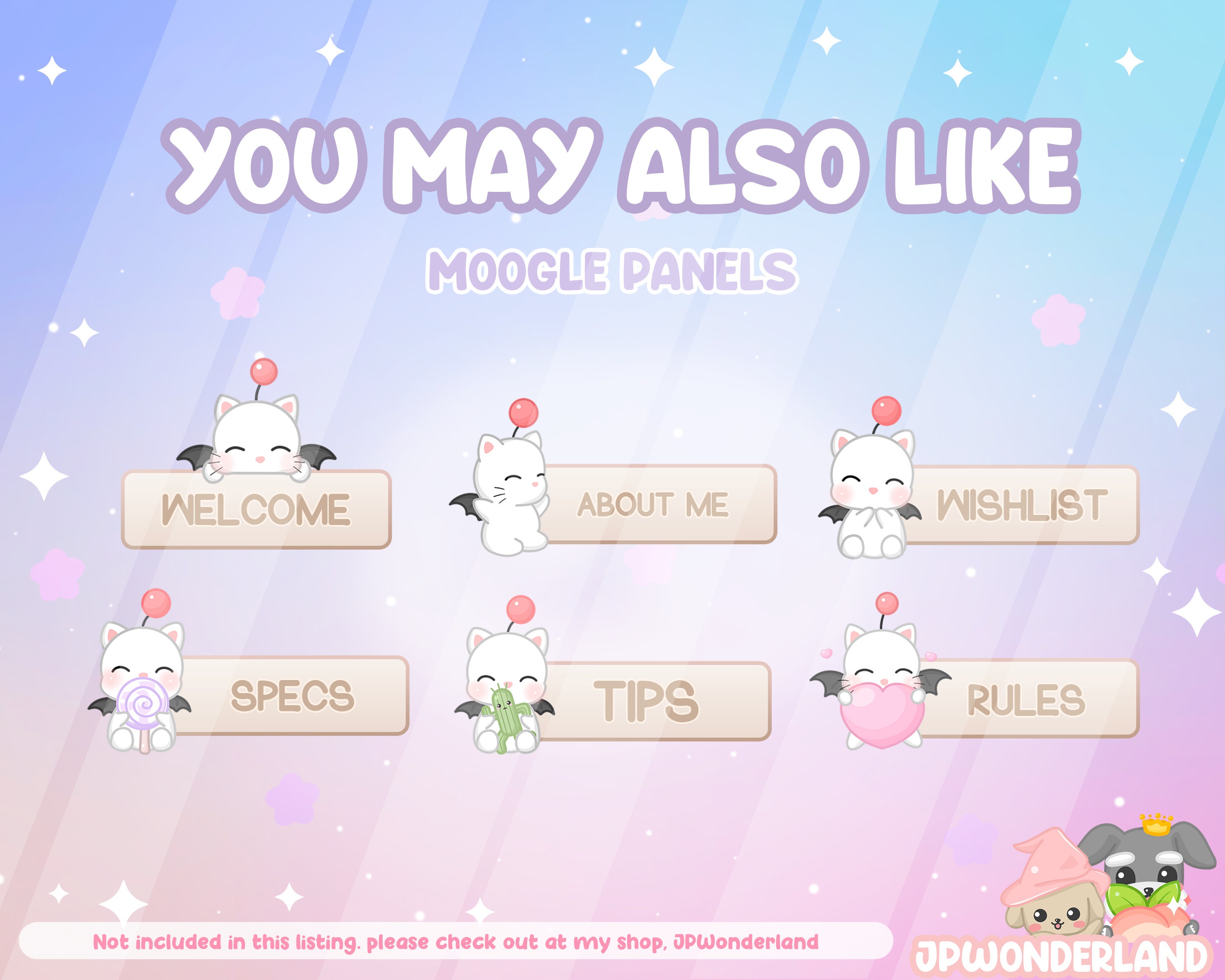 Cute FF Moogle Pngtuber / PNG GIF Tuber / Animated Moogle Giftuber ...