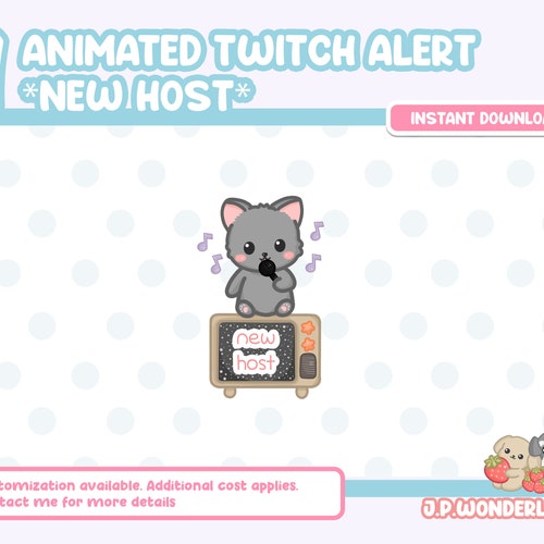 Animated Twitch Alert new Follower - Etsy