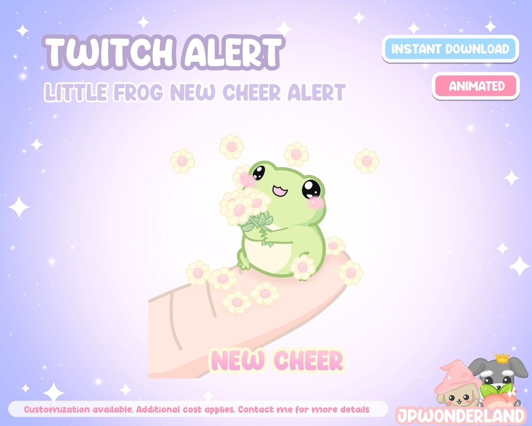 Animated Little Frog Twitch New Cheer Alert / Stream Alert / - Etsy Canada