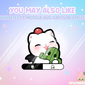 Animated FF Moogle Emote - Moogle Luke / Twitch Overlay / Stream Emote ...