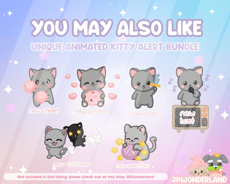Animated Kitty Twitch Alert Gift Sub - Etsy Animated Kitty Twitch Alert Gift Sub - Etsy