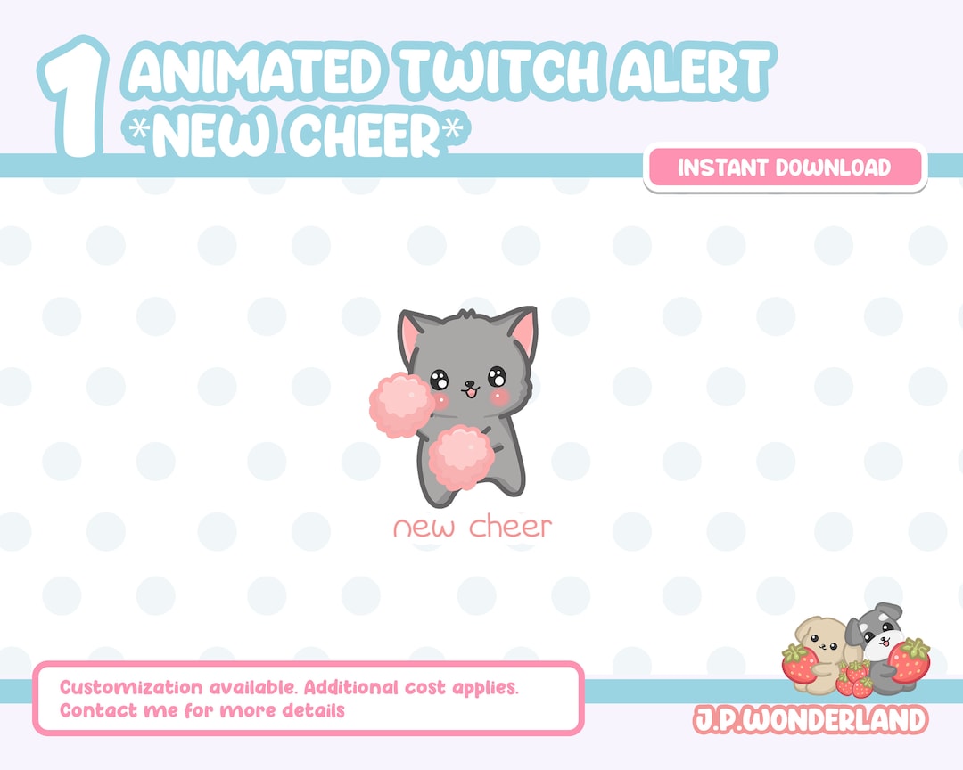 Animated Twitch Alert (new Cheer) - Etsy