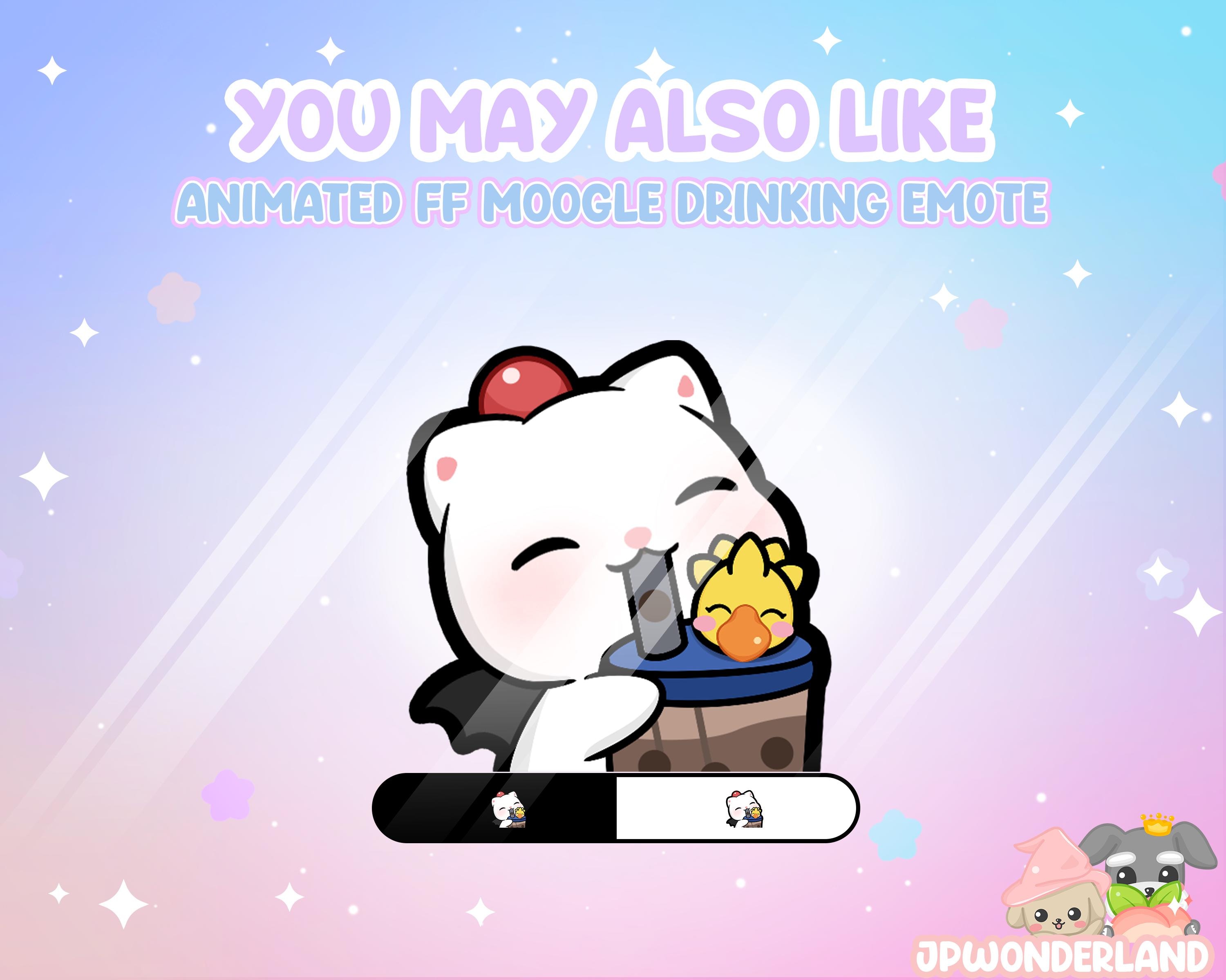 Cute Animated FF Moogle Bit Jar | Digital Assets | Stream Deco | Twitch ...