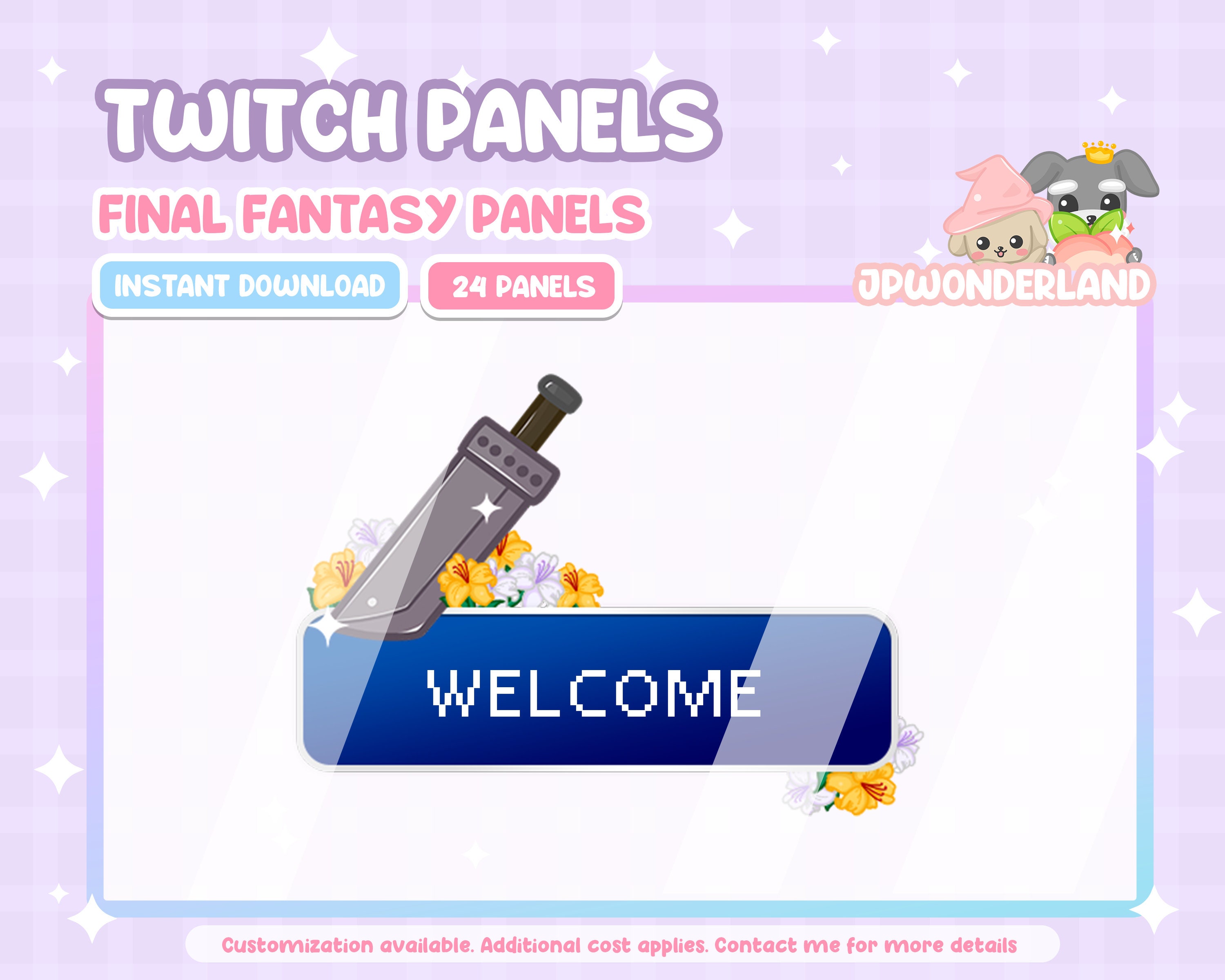 24 FF Twitch Panels / Stream Panel - Etsy
