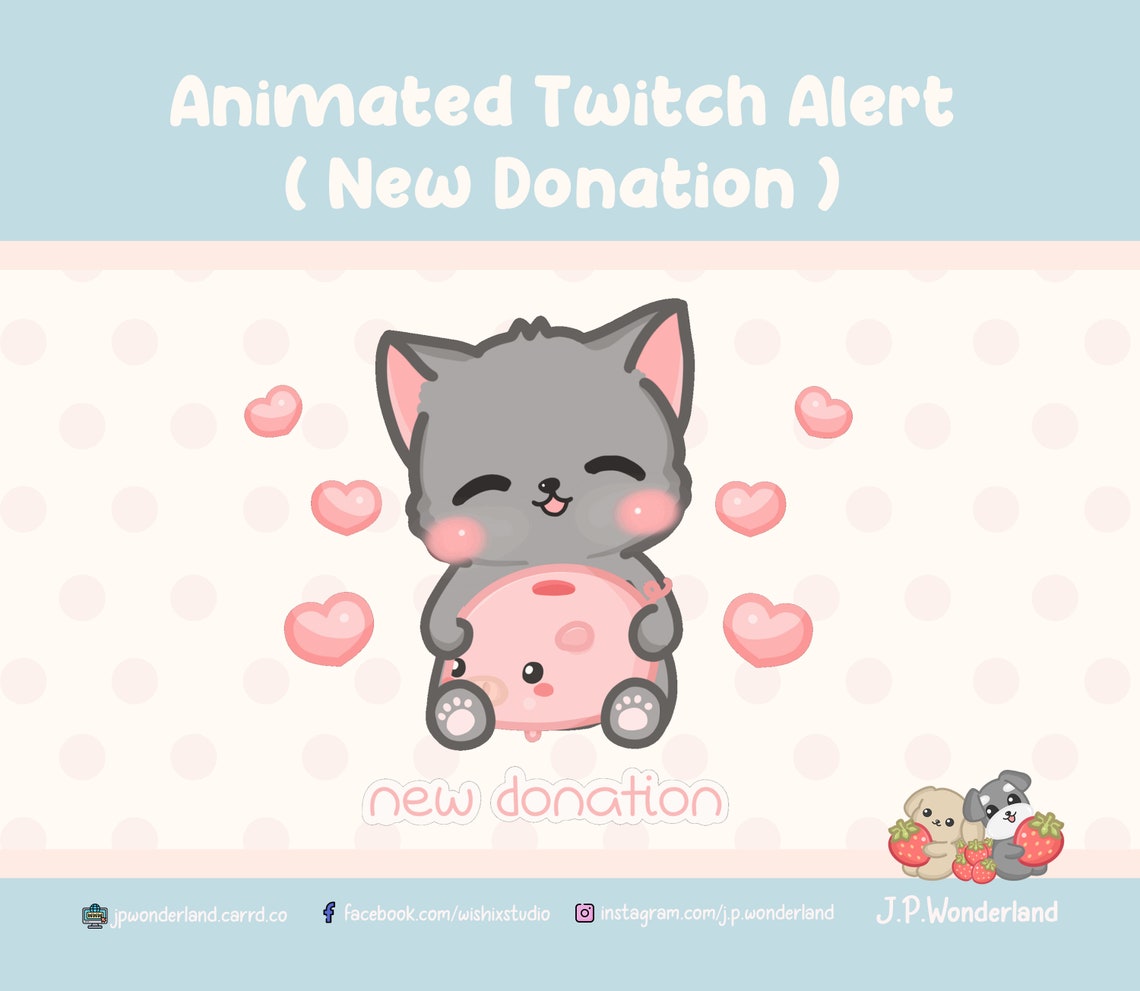 Animated Twitch Alert New Donation | Etsy