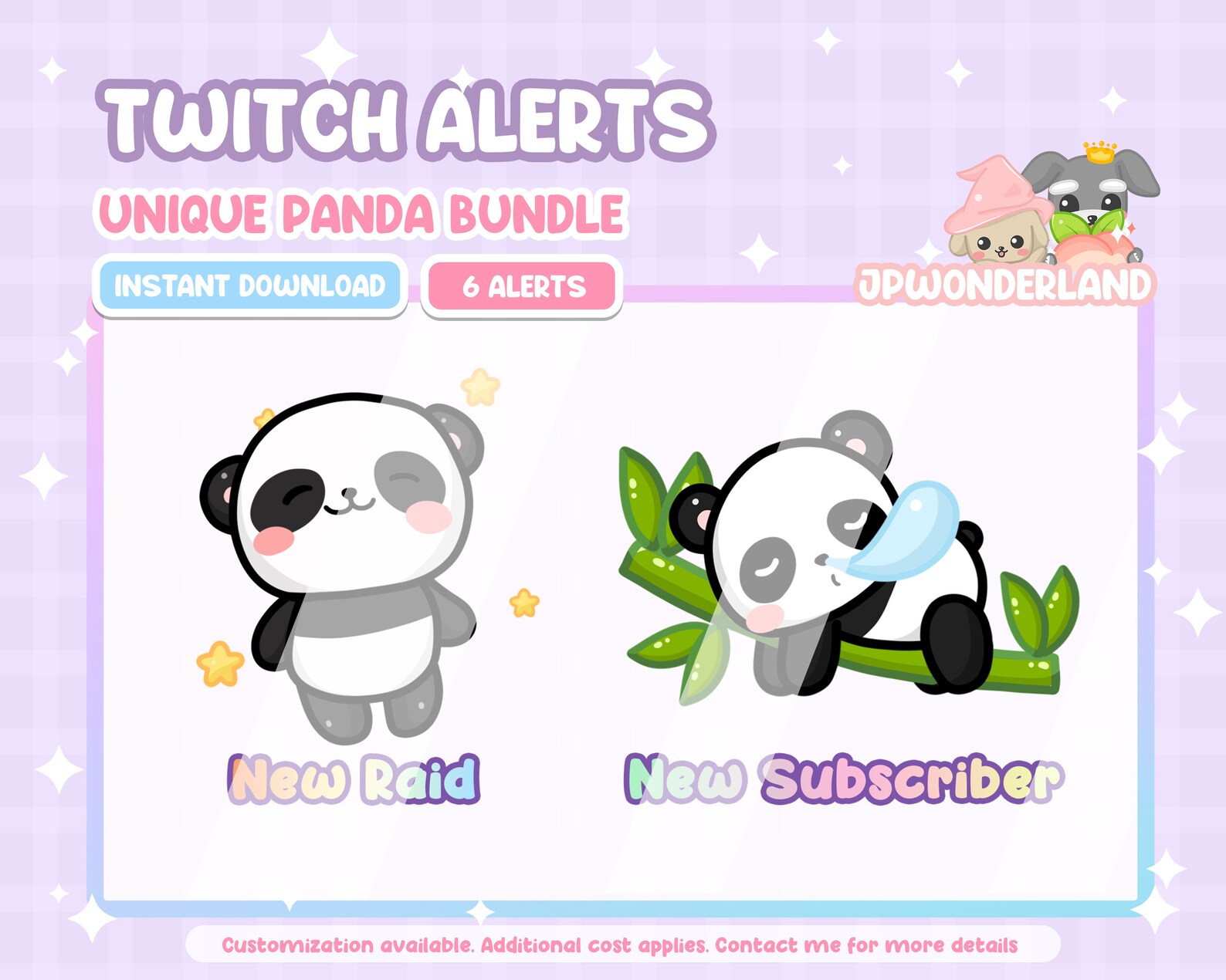 Unique Animated Cute Panda Twitch Alerts Bundle / Twitch Alert | Etsy