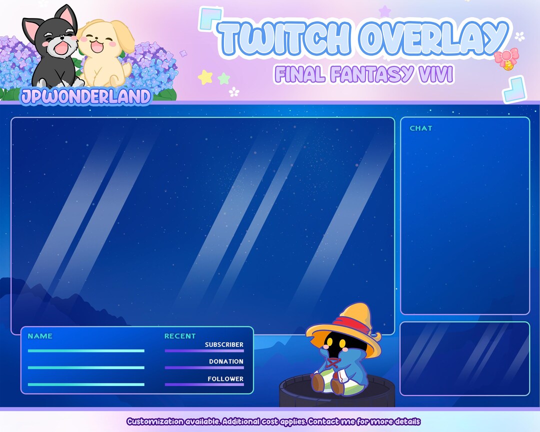 FF Vivi Twitch Overlay / FF9 / Cute Vivi - Etsy