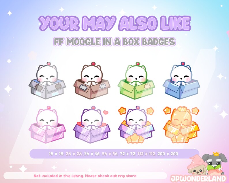 Animated FF Moogle Twitch Emote Cheer/confetti / Twitch - Etsy