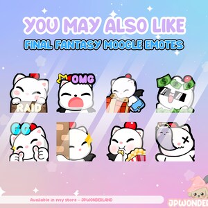 Custom Twitch Banner - Cute FF Moogle - Kawaii Moogle - Personalised ...