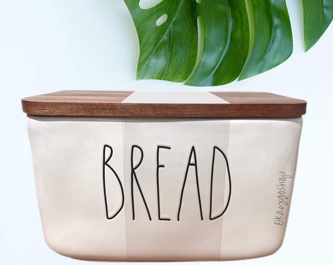 Farm House Bread Box Large Bread Box Bakery Box Ceramic Bread Box With ...
