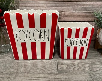 Ceramic Popcorn Bowl - Etsy