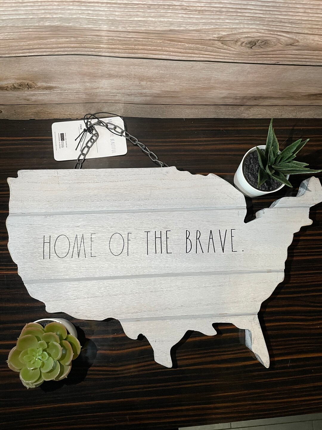Home of the Brave - Wooden Sign - Farm House Sign - Wall Hanging ...