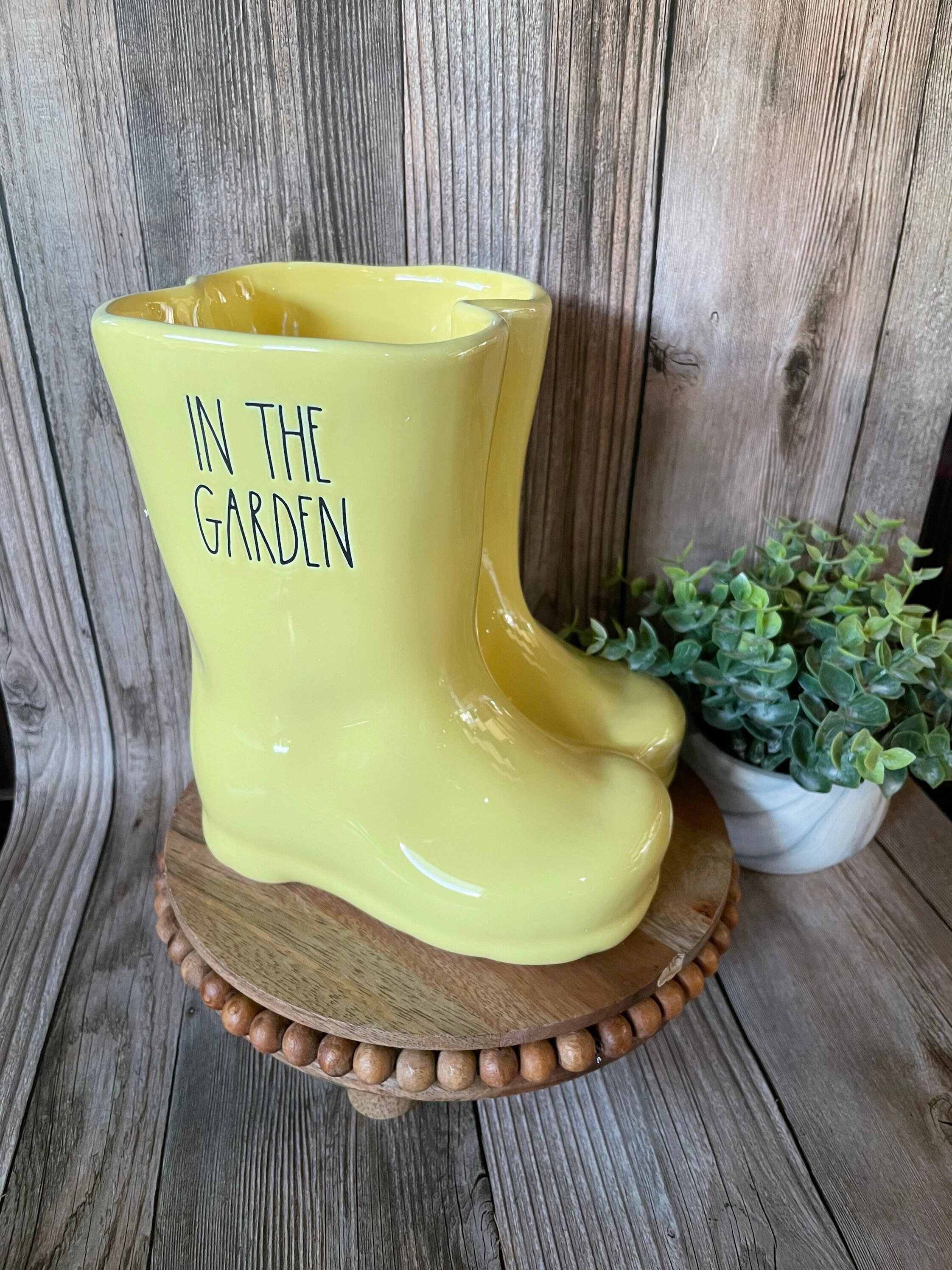 Farm House Planter Rain Boot Planter in the Garden - Etsy