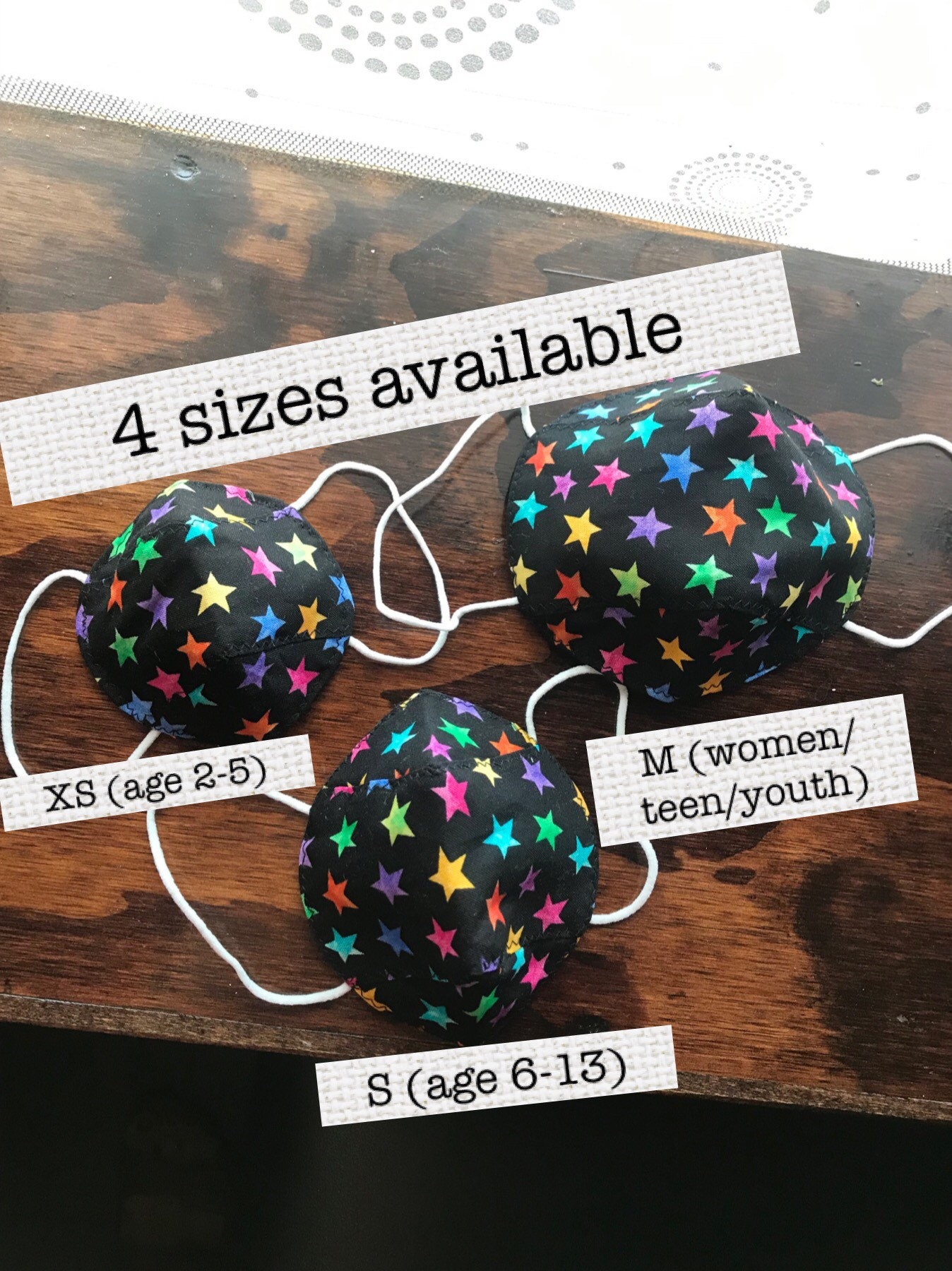 Fabric face mask cone shaped face mask cone style face mask | Etsy