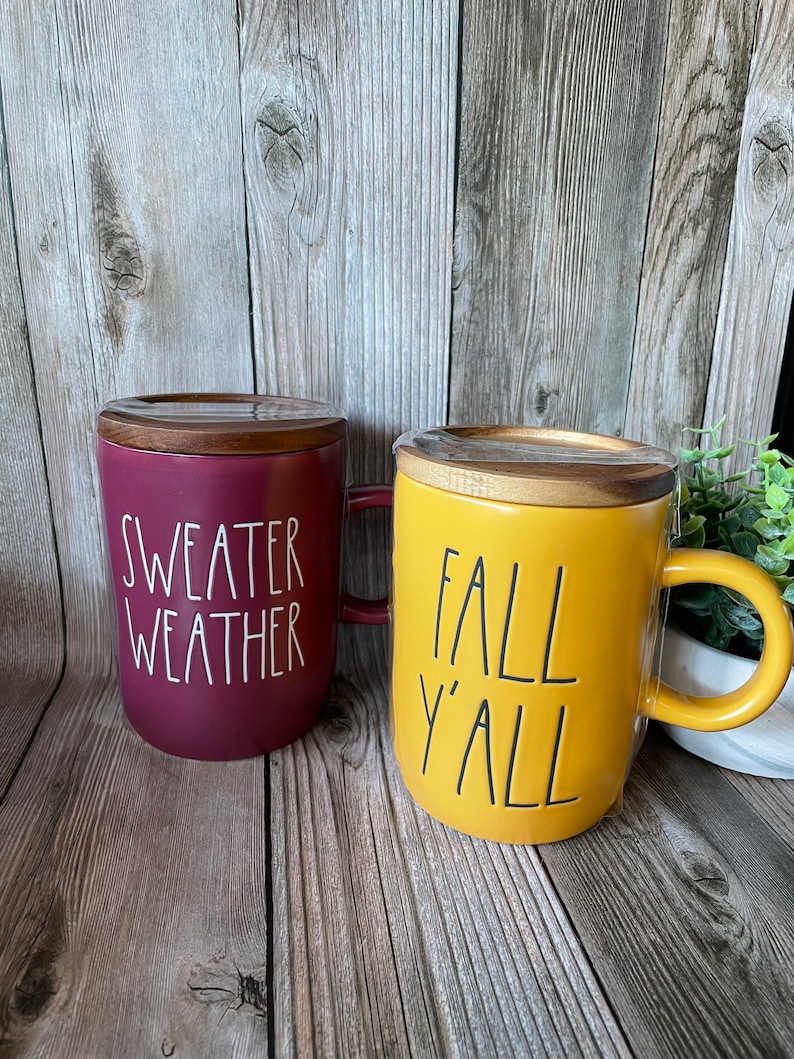 Farm House Fall Mugs Cuddle Weather Sweater Weather Fall - Etsy