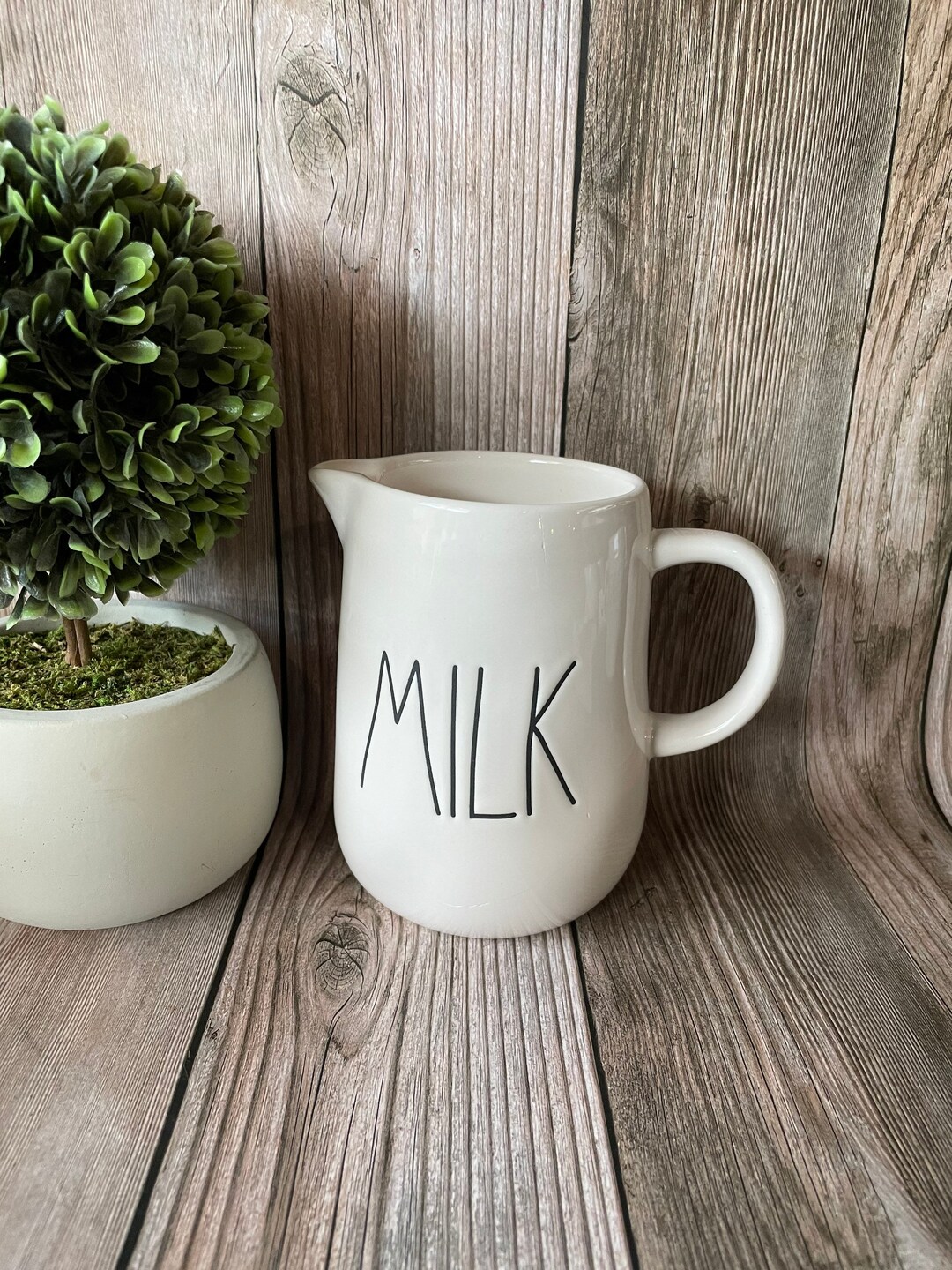 Farm House MILK Pitcher - Ceramic Milk Jug - Milk Pitcher - Farmhouse ...