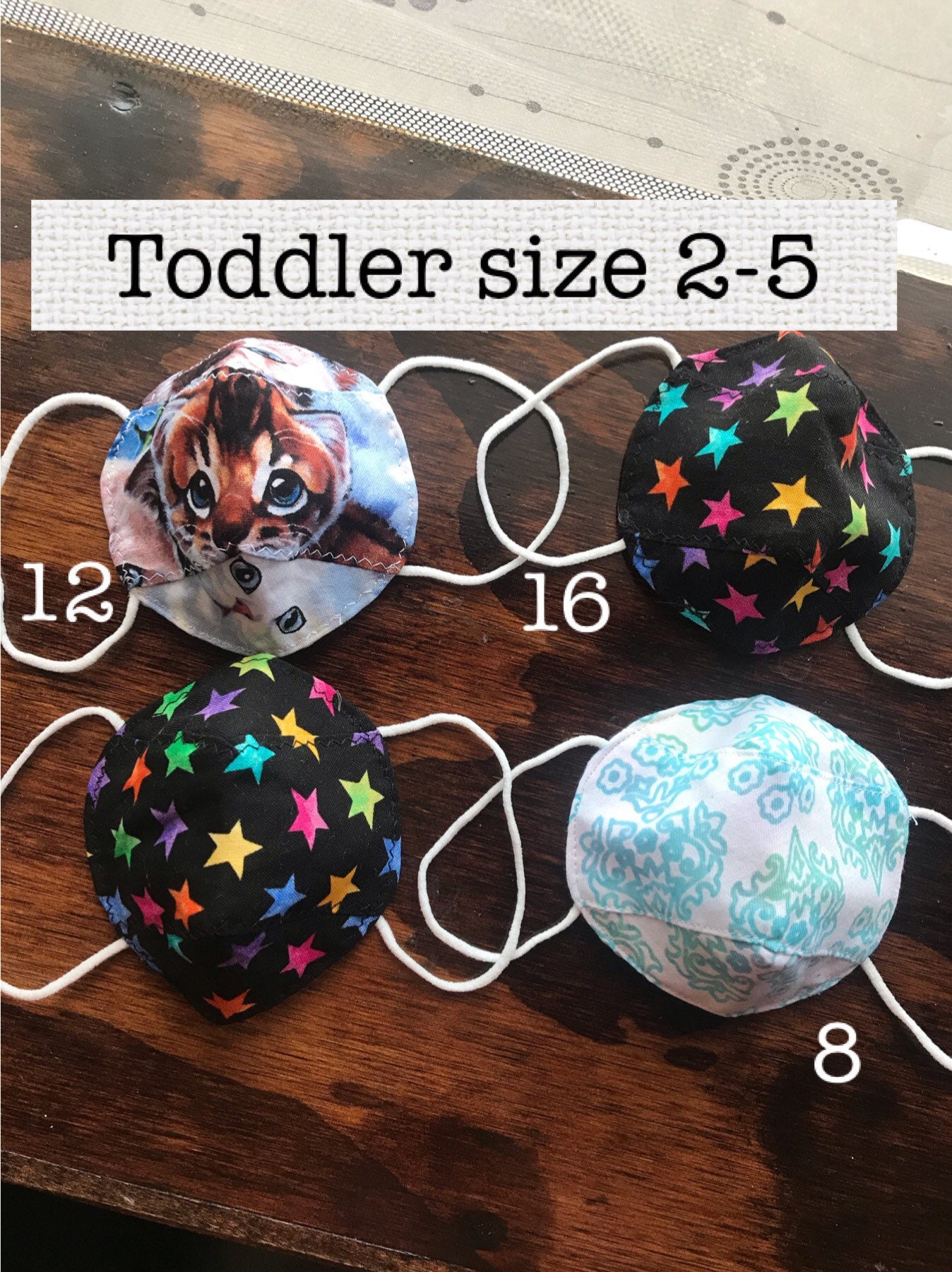 Cone Shaped Face Mask Cone Mask With Nose Wire Elastic Band | Etsy