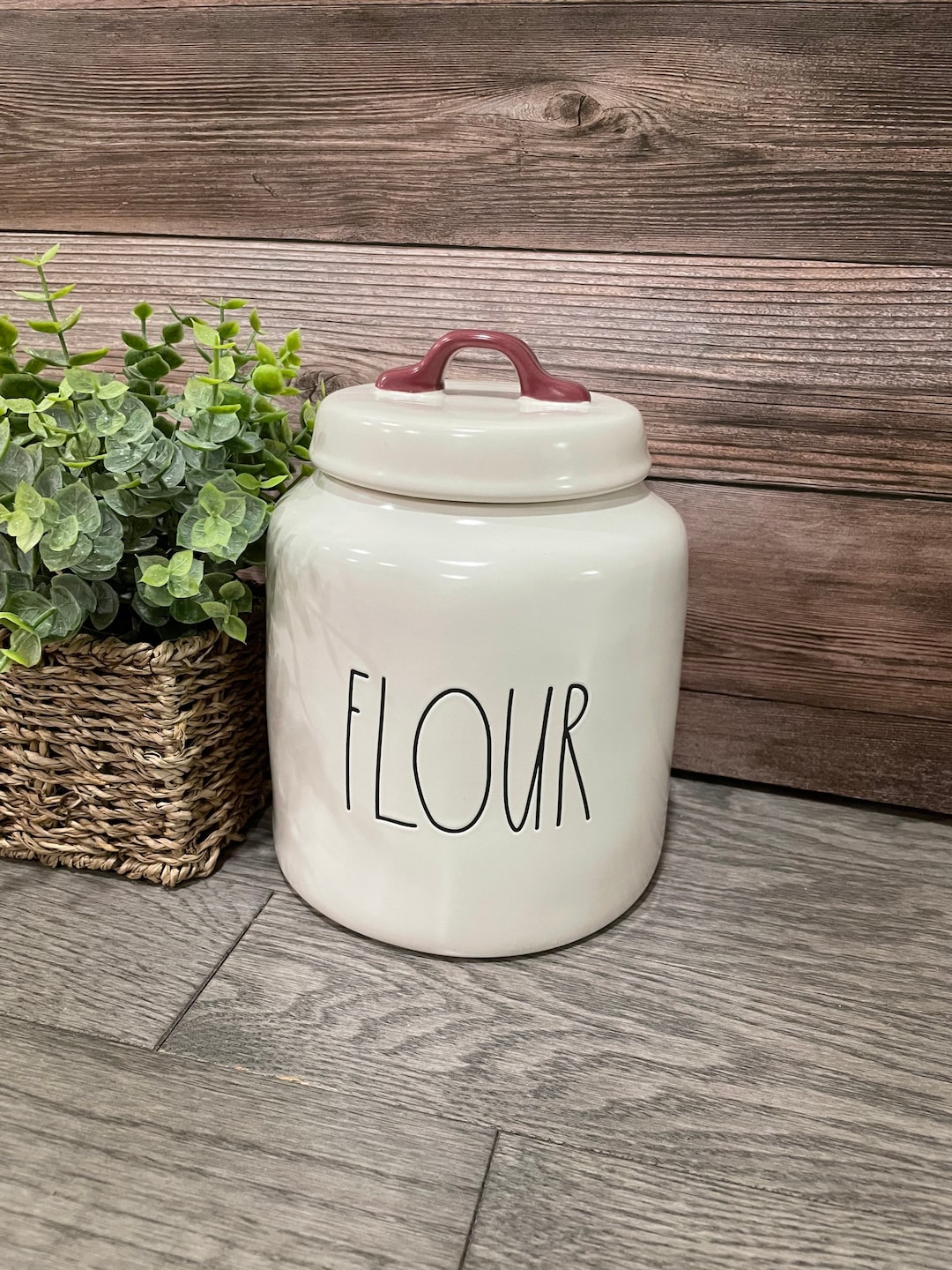 Farm House Flour Canister - Large Canister - Farmhouse Style - Etsy