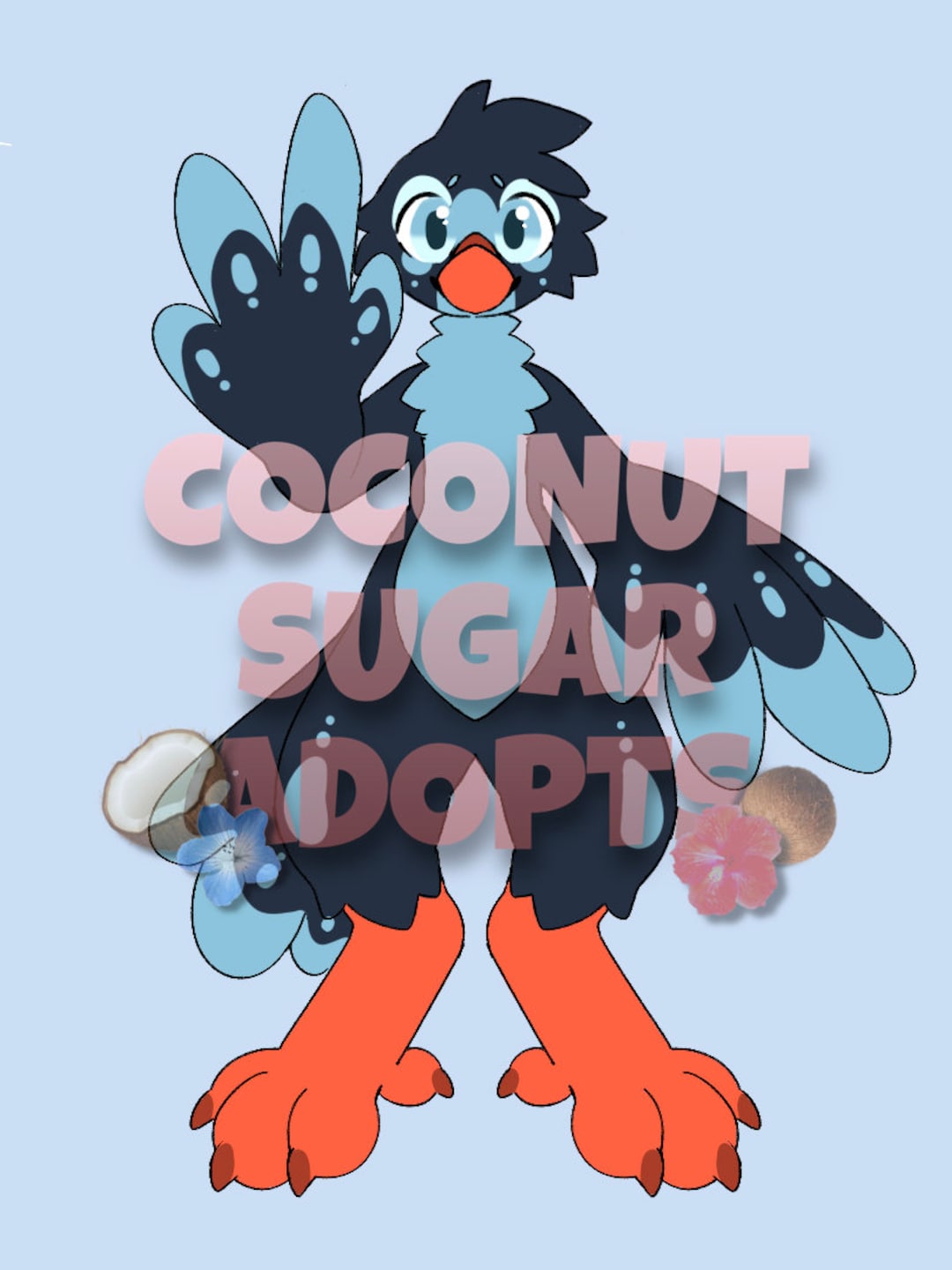 Blue Bird Fursona / Furry Adopt / Adoptable - Etsy